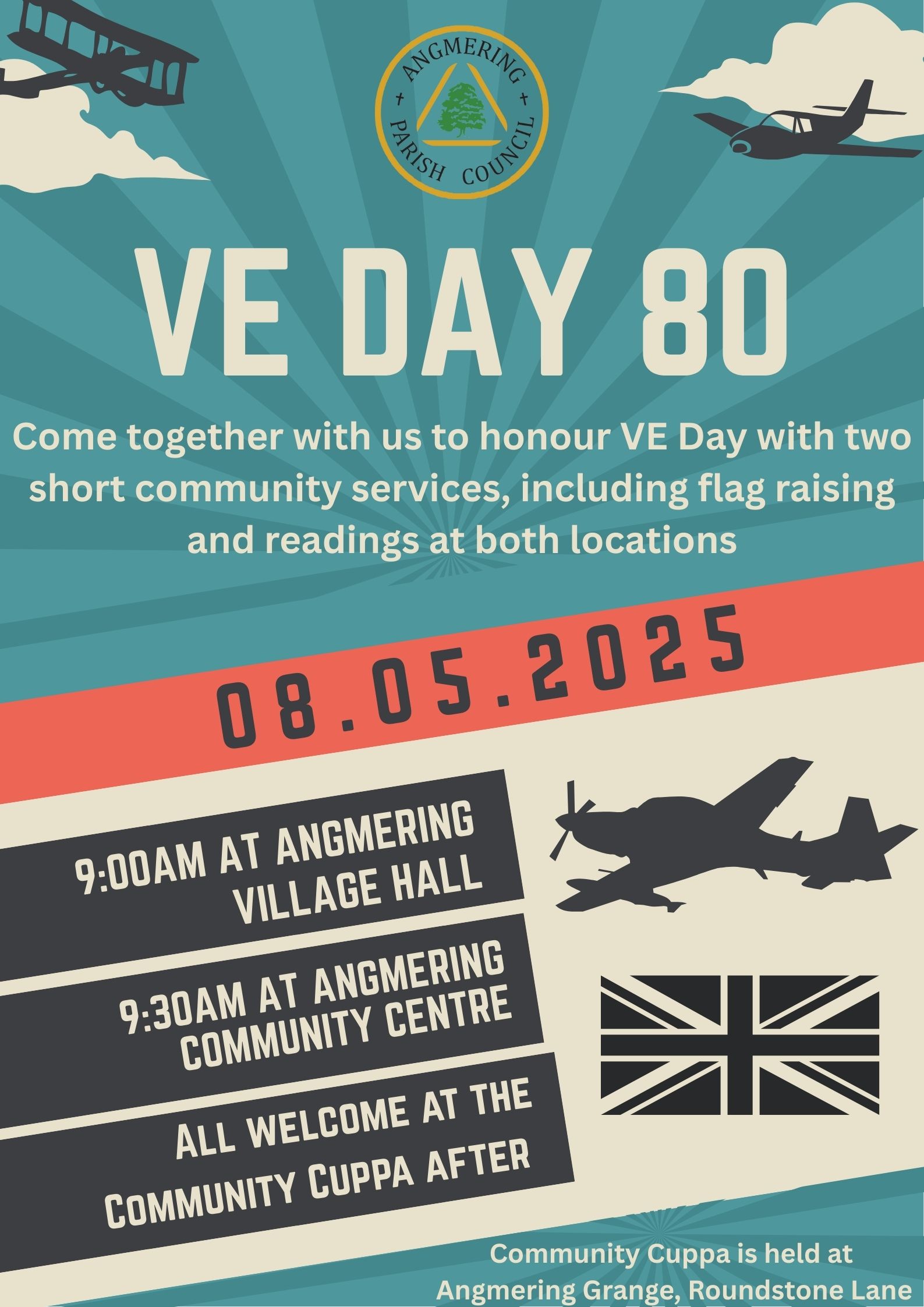 VE Day 80 - Thursday 8 May 2025 - Angmering Parish Council